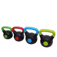 China 30lb Cement Kettlebell Free Weight Exercise Equipment Colorful for sale