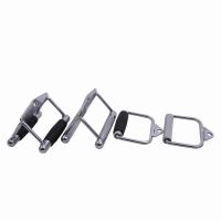 China 14*10.5cm Gym Fitness Accessories V Shape Rubber Grip Handles for sale