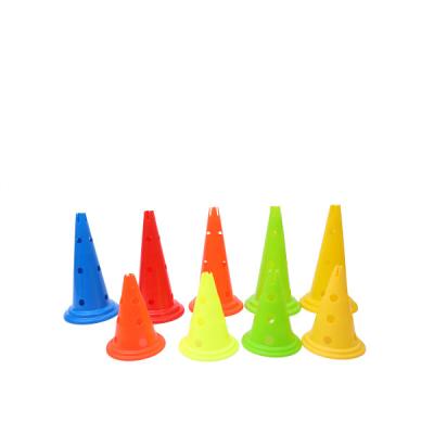 China 38cm 48cm Soccer Training Equipment Plastic Football Cones Colorful for sale