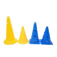 China Round Bottom Soccer Training Equipment 30cm 50cm Sports Training Cones for sale