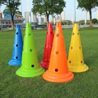 China Round Bottom Soccer Training Equipment 30cm 50cm Sports Training Cones for sale