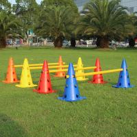 China 30cm 52cm Flat Cones For Football , Square Bottom Space Marker Cones for sale
