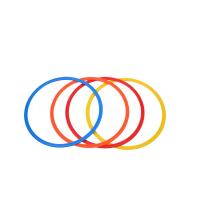 China OEM PP Soccer Training Equipment Dia30cm Agility Training Rings for sale