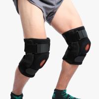 China Black Patellar Tendonitis Brace , One Size Elastic Knee Support for sale