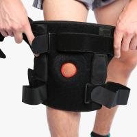 China Black Patellar Tendonitis Brace , One Size Elastic Knee Support for sale