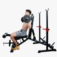 China Steel W107cm H150cm Gym Squat Rack Adjustable Black Red Power Squat Rack for sale