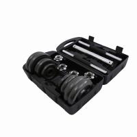 China Home Cast Iron Dumbbell Set 20kg , Unisex Electroplating Dumbbell for sale