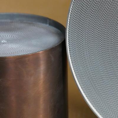 China Metallic Substrate 400 CPSI 0.05mm Foil Ultra-Low Backpressure Emission Control Core for sale
