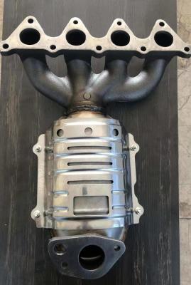 China Three Way Platinum Palladium Rhodium Catalytic Converter 200 Cell Density - Euro VI Compliant with 99% CO/NOx Removal for sale