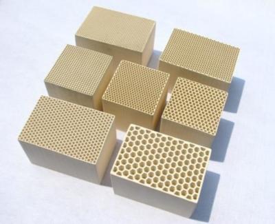 China Honeycomb Ceramic VOC Purification Catalyst 150x150mm with 46-400 CPSI Cell Density for Industrial Air Treatment for sale