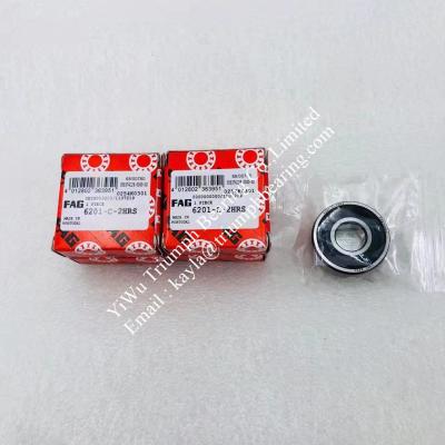 China FAG Deep Groove Ball Bearing 6201-C-2HRS 6205-C-2HRS Single Row Steel for sale