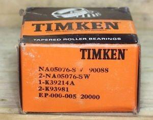 China Tapered Roller Bearing TIMKEN Model NA05076SW-90088 for sale