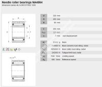 China INA  Needle roller Bearing , NA series ,NA4864 for sale