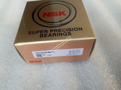 China NSK High Precision Angular contact ball bearing 71911CTYBDBLP4 for sale