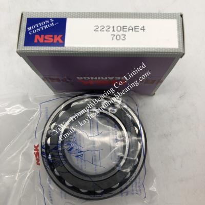 China NSK 22210EAE4 Spherical Roller Bearing 50mm Bore High Load Capacity for sale