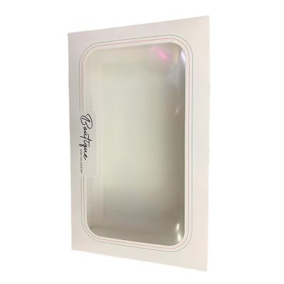 China Gathe Underwear Recycled Cardboard Gift Packaging Box With Window for sale
