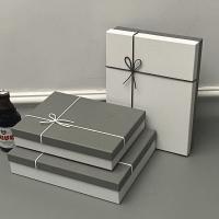 China Silk Bowknot Cardboard Paper Gift Box Packaging For Gift Wrapping Custom for sale