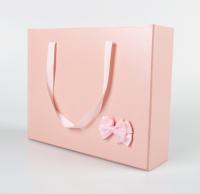 China Drawer Type Storage Cardboard Box Luxury Jewelry Ribbon Bow Gift Box With Handle for sale