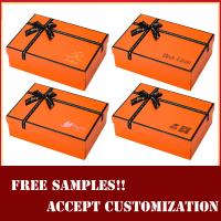 China Cardboard Packaging Box Recyclable Paper Eco Friendly Luxury Gift Box With Bow for sale