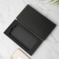 China OEM Recycled Cardboard Black Packaging Box For Phone Case gift box with lid for sale