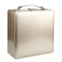 China OEM Leather Makeup Mirror Cosmetic Box Packaging For Brush Storage for sale