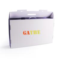 China Large Size Mailer Box Paper Box Corrugated Packaging Paper Box With Handle for sale