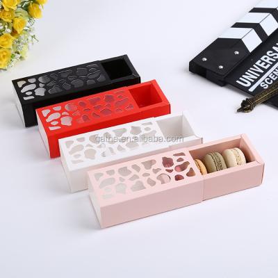 China Colorful Gift Macaron Packaging Box Bulk 300gsm Cardboard for sale