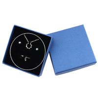 China Varnished Kraft Paper Cardboard Jewelry Gift Boxes Bulk For Necklace Presentation Packaging for sale