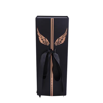 China Rectangle Black CMYK Pantone Flower Packaging Box for Valentine'S Day for sale