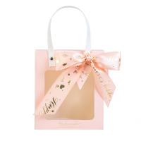 China Beautiful Transparent Paperboard Jewelry Gift Boxes Bulk With Window for sale