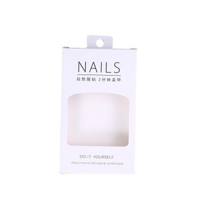 China Rectangle Wear Nail Cardboard Gift Boxes Unique Custom Packaging Box for sale