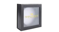 China Cardboard Black Gift Packaging Box Custom CMYK And Pantone Color for sale