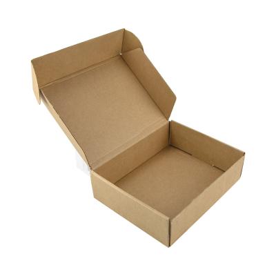 China CMYK Kraft Paper Corrugated Mailer Box Shopping Shoes Box Custom Logo for sale