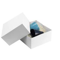 China White Square Cardboard Gift Packaging Box Kraft Paper Packaging for sale