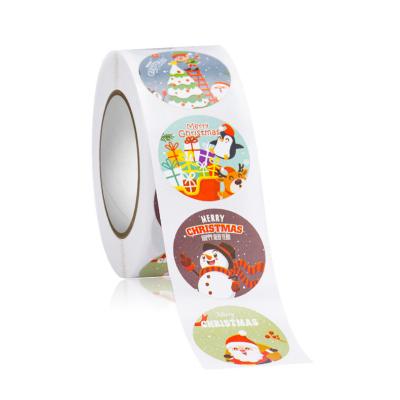 China CMYK/Pantone Color Christmas Gift Stickers Decorative Self Adhesive Labels For Packaging for sale