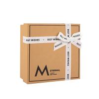 China Spot UV / Varnishing Cardboard Gift Box Packaging Box With Ribbon for sale