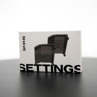 China Custom Logo Tuck In Razor Setting Packaging Box White Paper Box With EVA Tray for sale