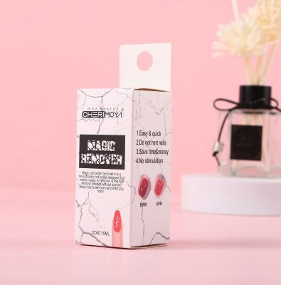 China Custom Folding Empty Packaging Boxes For Nail Polish Oil Cosmetics Paper Box for sale