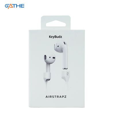 China Custom OEM White Foldable Bluetooth Earphones Cardboard Packaging Boxes For Wireless Earbuds for sale