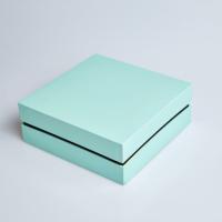 China Rigid Cardboard Packaging Box Small Jewelry Box With Velvet Tray for sale