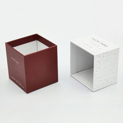 China Custom Printing Design Skin Care Cosmetics Candle Jar Packaging Box Scented Candle Package Paper Box for sale