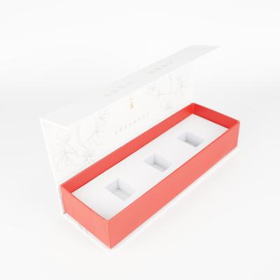 China Custom Gold Foiled Logo Gift Clamshell Paper Box With Hide Magnetic Buckle Closure for sale