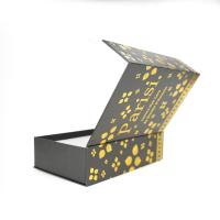 China Custom Magnetic Box Packaging Gold Hot Stamping Foil Paper Package For Large Gift Box With Lid for sale