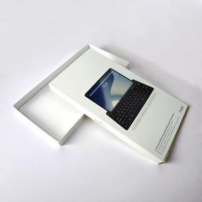 China Custom Logo Laptop Computer Cardboard Paper Box Packaging Lid And Base Box For  Wireless Ipad Keyboard for sale