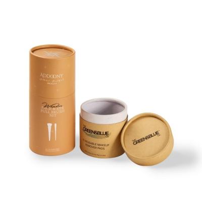 China Custom Round Kraft Paper Cylinder Packaging Boxes Push Up Paper Tube Box For Cosmetics for sale