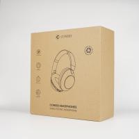 China Custom Bluetooth Headset Boxes Kraft Paper Packaging Box Gift Box Packaging For Wireless Earphone for sale