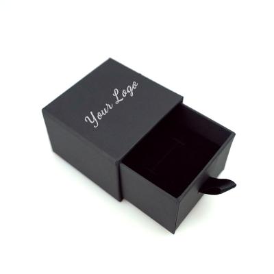China Custom Size Small Jewelry Ring Box Packaging Gift Box Chipboard Material Structure for Earrings Necklace Bracelet for sale