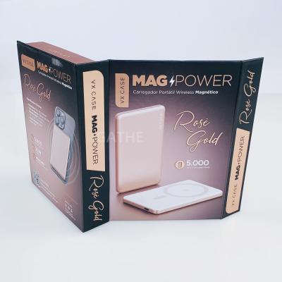 China Custom Magnetic Power Bank Box Electronics Packaging Boxes for Portable Wireless Charger Power Bank for sale