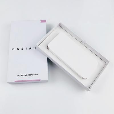 China Custom Mobile Phone Case Packaging Box With Paper Tray Cardboard Drawer Gift Box for Phone Case for sale