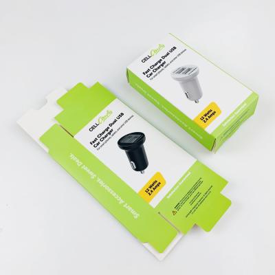 China Premium Cardboard Package Box Glossy UV Printing Box Car Charging foldable Packaging Boxes for sale